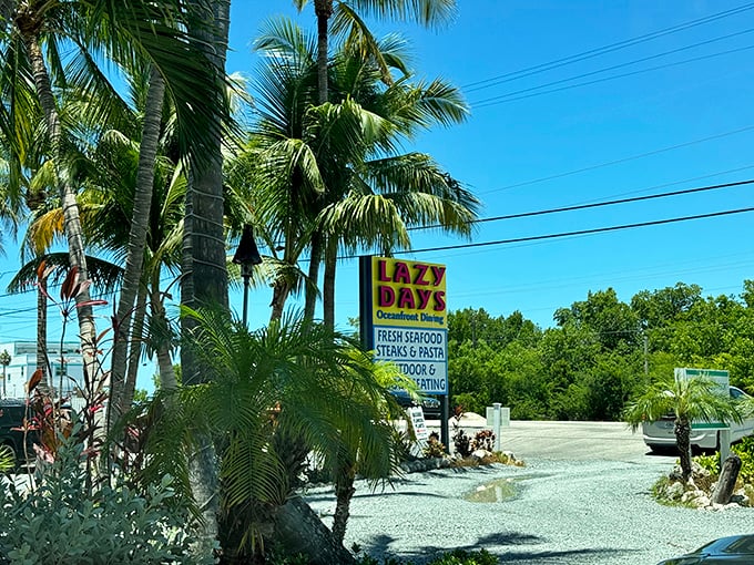 Who needs a postcard when you've got this view? Lazy Days serves up snapshots of flavor you can actually eat!