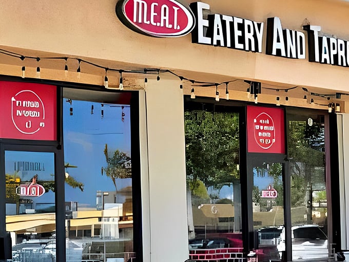 Florida's worst-kept meaty secret. M.E.A.T. Eatery's sign promises a carnivorous adventure your taste buds won't forget.
