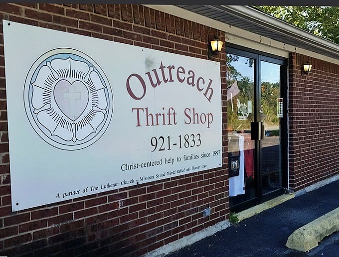 Christ-centered thrifting with a heart of gold. This brick-faced beauty houses more treasures than you can shake a donation slip at.