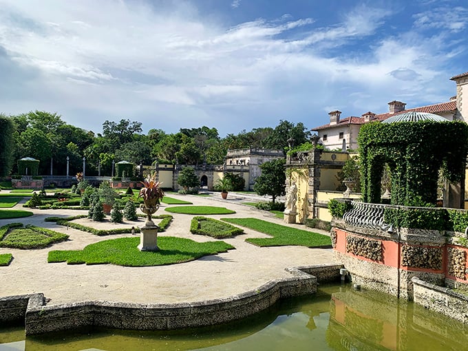Stone ships and marble dreams: Vizcaya's extravagant vision. Explore a world where excess is just the beginning and every view is Instagram-worthy.