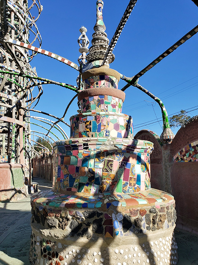 Reaching for the sky! These intricate towers are like a fever dream of mosaics and metalwork &ndash; Gaud&iacute; would be jealous.