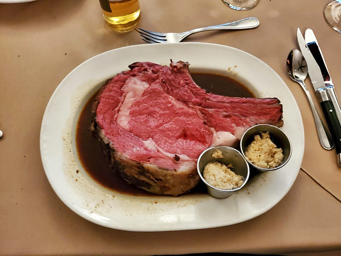 The 40oz prime rib: Because sometimes you need a steak that doubles as a dumbbell workout.