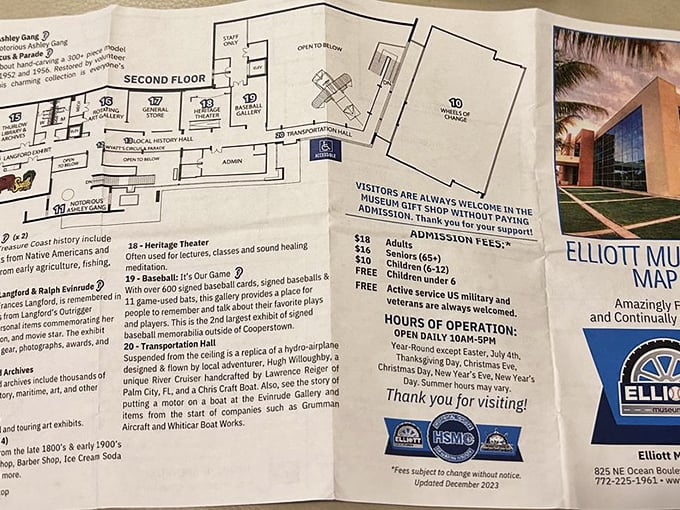 Plan your adventure with this handy guide. It's like a treasure map, but instead of X marking the spot, it's full of fascinating exhibits.