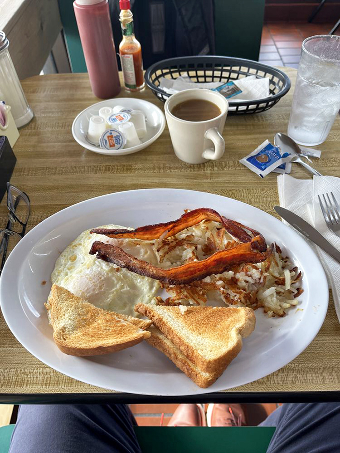 The breakfast of champions... and anyone else who loves a good feast! This plate is a delicious balancing act of savory and sweet.