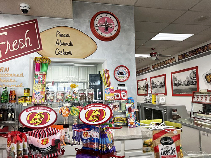 A candy lover's paradise! This corner of Scoop De Ville proves that sometimes, the best things in life are still a nickel.