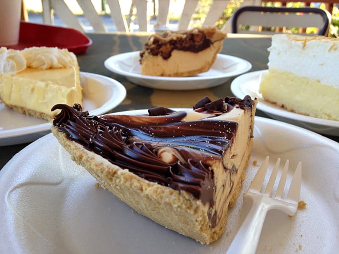Chocolate fudge pie so decadent, it should come with a warning label. Dieters, avert your eyes!