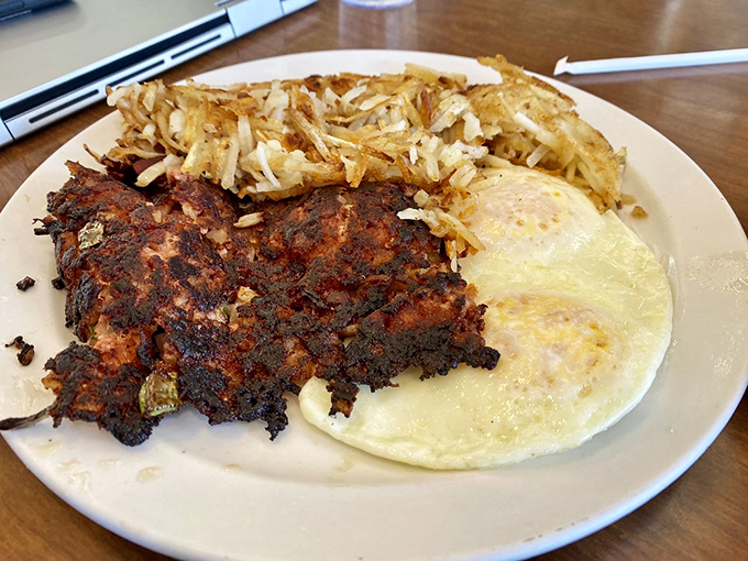 Corned beef hash: The breakfast of champions and late-night heroes alike. It's like a hug for your taste buds.