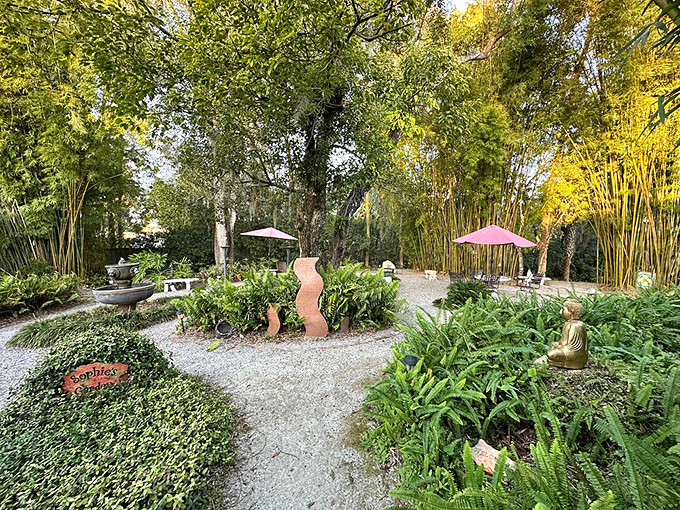 A garden so lush, even Mother Nature might get jealous. It's like Jurassic Park meets "Downton Abbey," minus the dinosaurs.