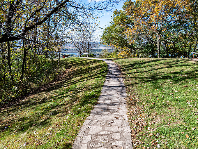 This trail is smoother than a fresh jar of Skippy. Perfect for a leisurely stroll or an impromptu "I'm not out of shape" jog. Views included, heavy breathing optional.