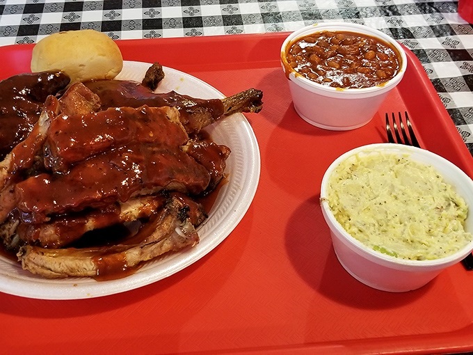 A BBQ feast fit for a king! Or anyone who's not afraid to get a little sauce on their chin.