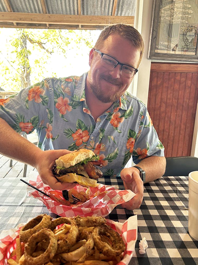 This signature burger's got more flair than Elvis in his prime. Time to get all shook up!