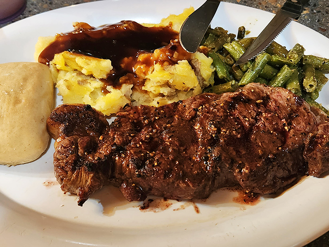 Sirloin so succulent, it should come with a warning label: "May cause involuntary happy dances at the dinner table."