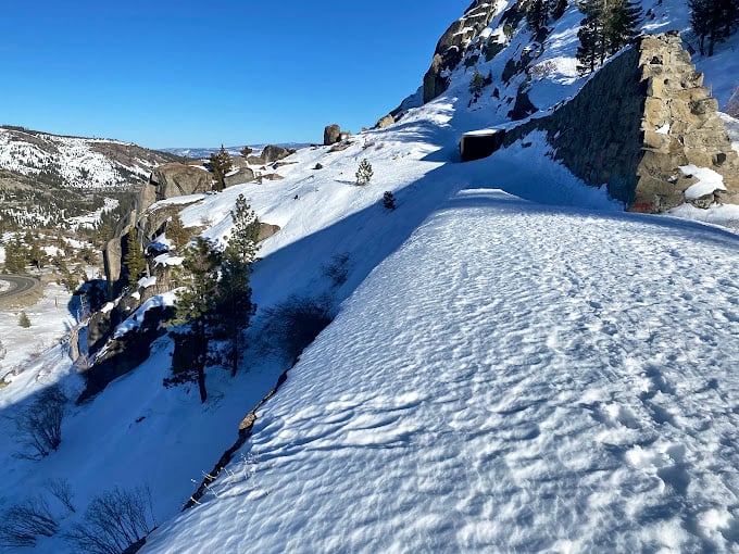 Snow way! This winter trail looks like it leads straight to Santa's secret hideout. Snowshoes recommended!