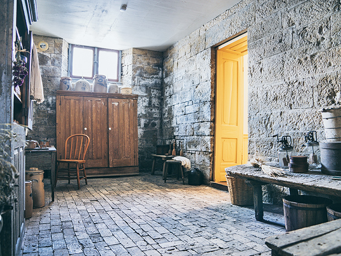 The original man cave? This rustic room's got more character than a Dickens novel, minus the orphans and workhouses.