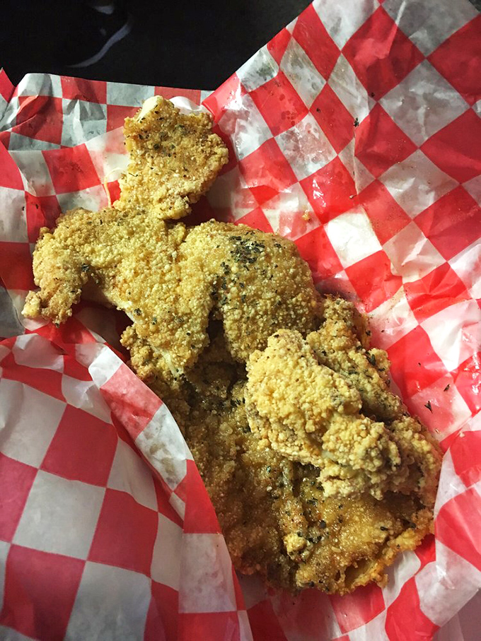 The Big Ol' Chicken: It's not just big, it's Texas-sized flavor in Georgia! This sandwich could make a vegetarian weep with temptation.