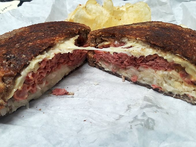 The Gypsy Pastrami Reuben: where wanderlust meets waistline expansion. This sandwich is a flavor journey that'll have your taste buds applying for frequent flyer miles.