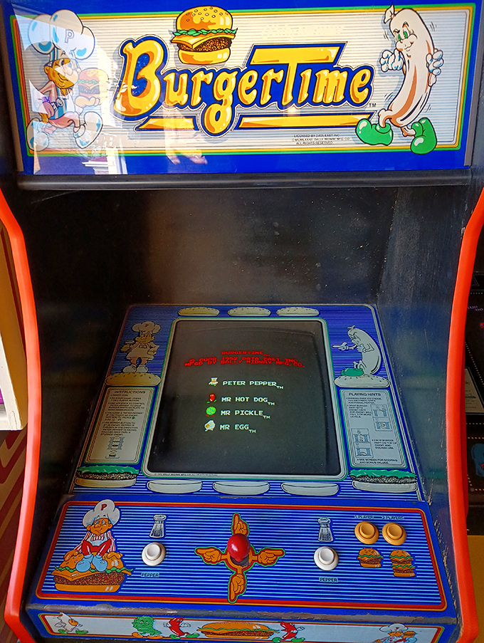 Burger Time: where pixelated patties meet culinary chaos. This vintage game serves up a feast of nostalgia with a side of giggles.