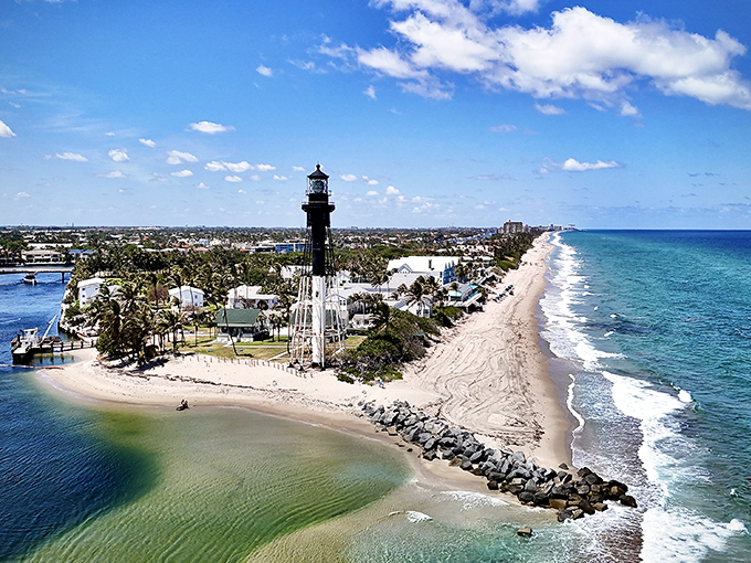 It's like Mother Nature decided to paint her masterpiece using only shades of blue and a splash of lighthouse white. Picasso, eat your heart out!