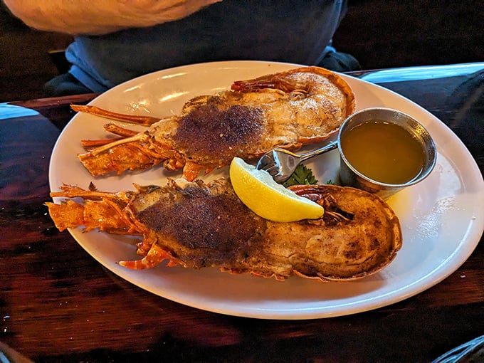 These lobsters look like they've been sunbathing on a golden beach. Time to dive in and make some waves... of flavor!