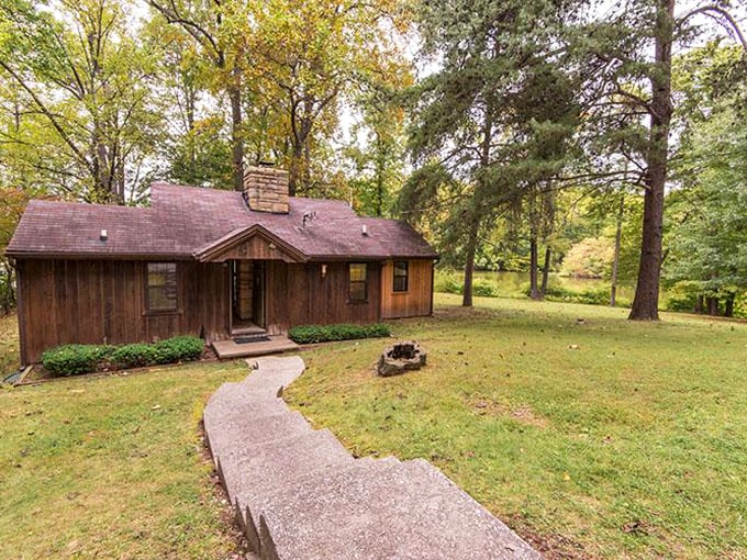 Goldilocks, is that you? This cozy cabin looks just right for a fairy tale getaway &ndash; minus the bears, of course.