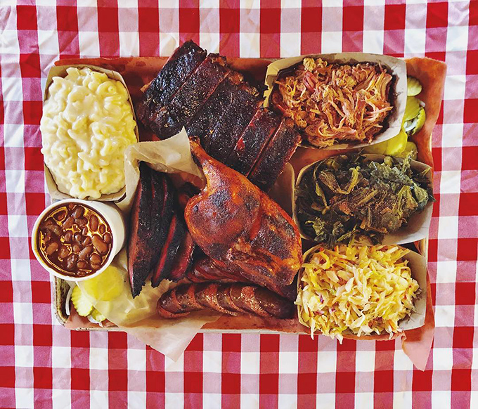 BBQ bliss on a plate! This spread is like a greatest hits album for your taste buds &ndash; every bite's a chart-topper.