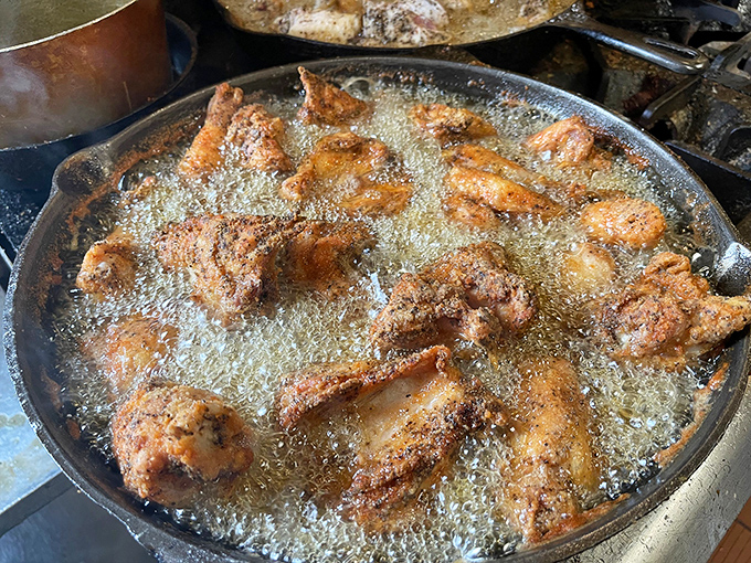 Bubbling with promise! Watch these crispy delights emerge from their oil bath, ready to make your wildest chicken dreams come true.