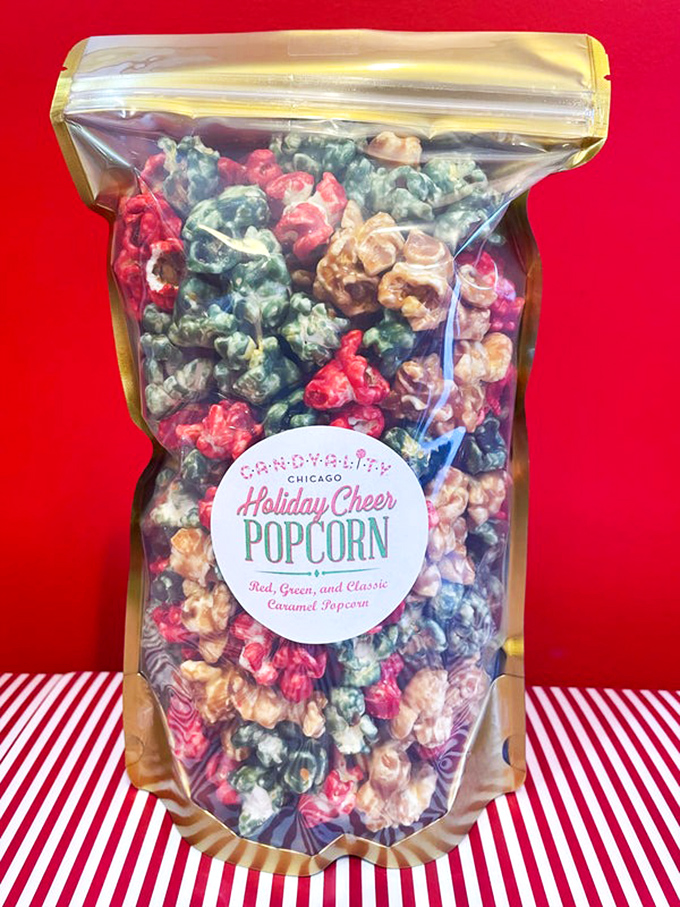Ho ho holy moly! This holiday popcorn is like Christmas in a bag &ndash; minus the fruitcake and awkward family conversations.