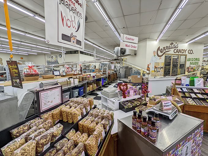 Candy cornucopia alert! From classic chocolates to wild flavor combos, Cerreta's shelves are a treasure trove for your taste buds.