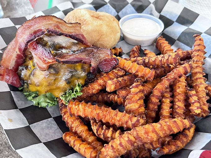 Meet the Jalape&ntilde;o Popper Burger: a spicy, cheesy masterpiece that'll make your taste buds do the happy dance. Napkins required, but totally worth it!