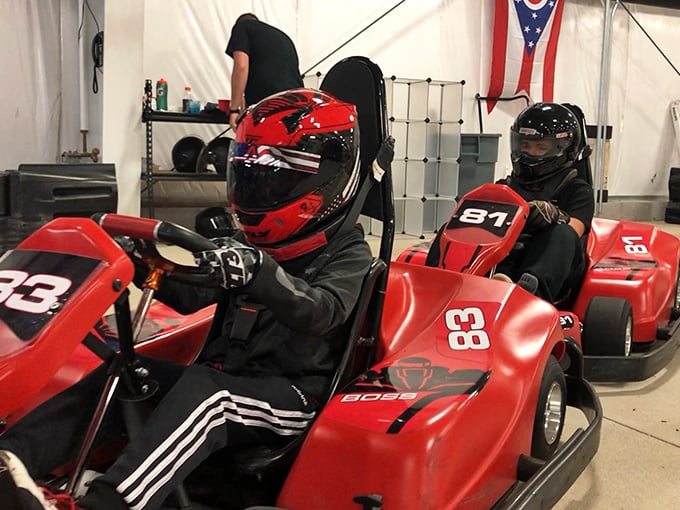 The starting line of future champions. These pint-sized racers are proof that the need for speed starts early!