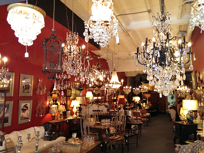 Illuminating the past! This chandelier collection is so dazzling, it could light up the Bat-Signal. Holy vintage lighting, Batman!