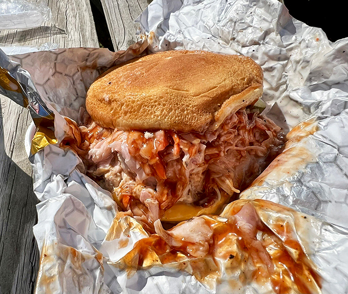 Meet the Mitchwich: a sandwich so packed with smoky, saucy goodness, it should come with its own theme song.
