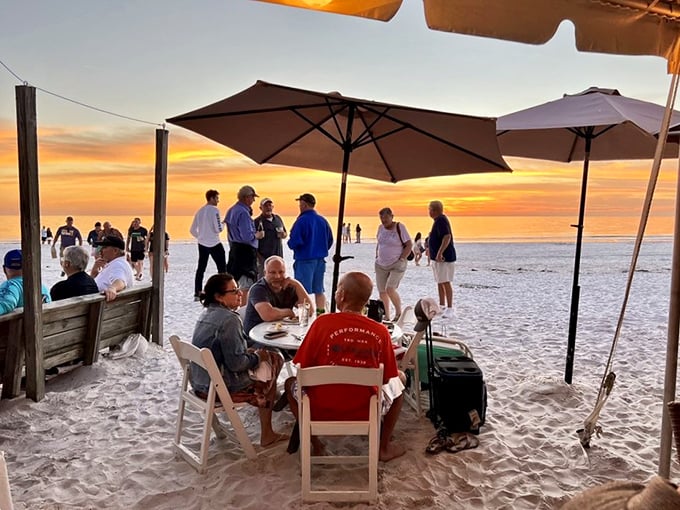 Sunset dining that'll make you forget every cheesy romantic comedy you've ever seen. This is the real deal, folks.