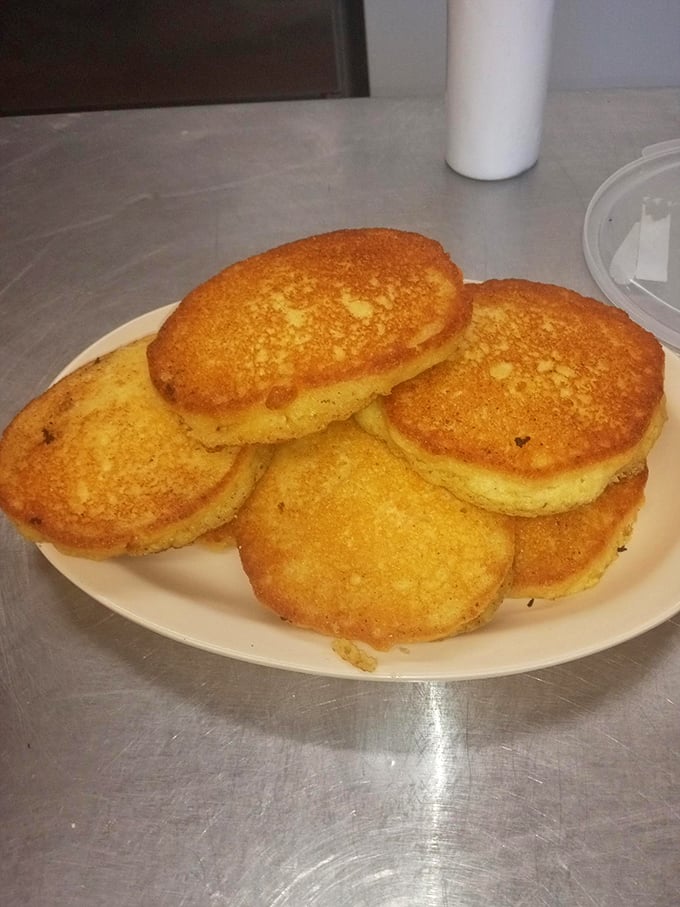 Stack attack! These golden pancakes are so fluffy, they might float away if not for the syrup keeping them grounded. Breakfast or dessert? Why not both?