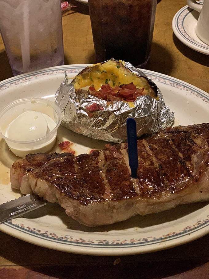This steak isn't just a meal; it's a work of art. Van Gogh had his "Starry Night," Niemerg's has this sizzling masterpiece.
