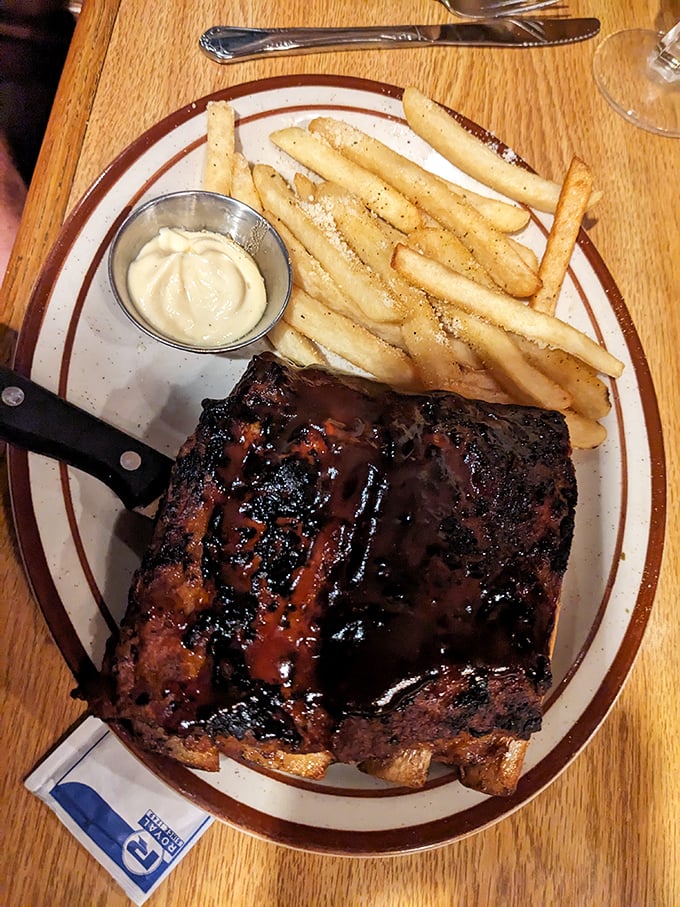 Ribs that would make Fred Flintstone jealous. Fall-off-the-bone goodness with a side of comfort food classics.