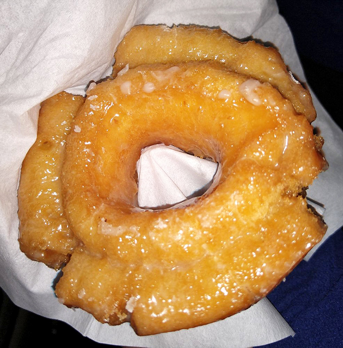 The sourdough donut: proof that even bread can have a wild side. Crisp, tangy, and unapologetically delicious.