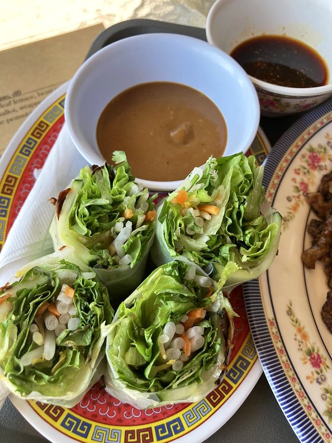 Spring rolls so fresh, they might start sprouting! These little flavor bombs are like nature's own version of a burrito. Dip and enjoy!