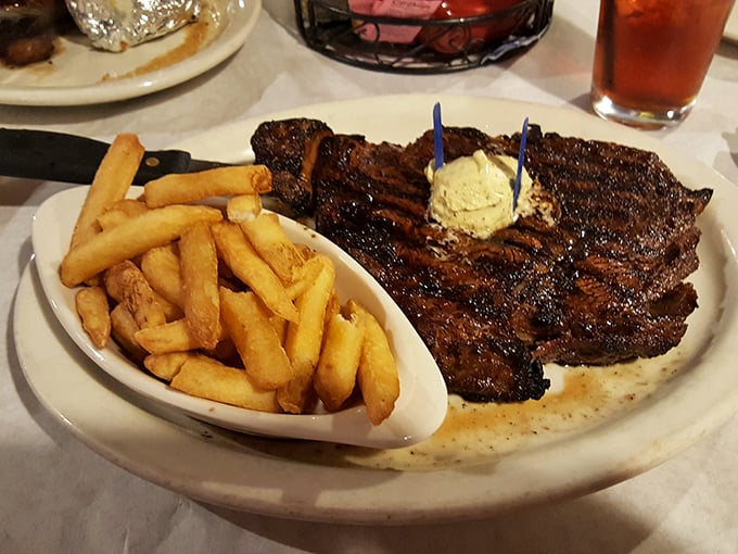 Steak and fries: the Batman and Robin of comfort food. This plate's got more sizzle than a soap opera season finale.