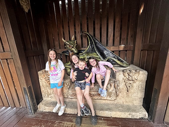 "Making memories with mythical beasts &ndash; just another day at Jeremy 'Boo' Rochman Memorial Park!"