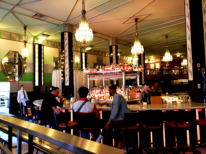 Chandeliers meet beer steins in this classy watering hole. It's where Downton Abbey would go if it wanted to let its hair down.