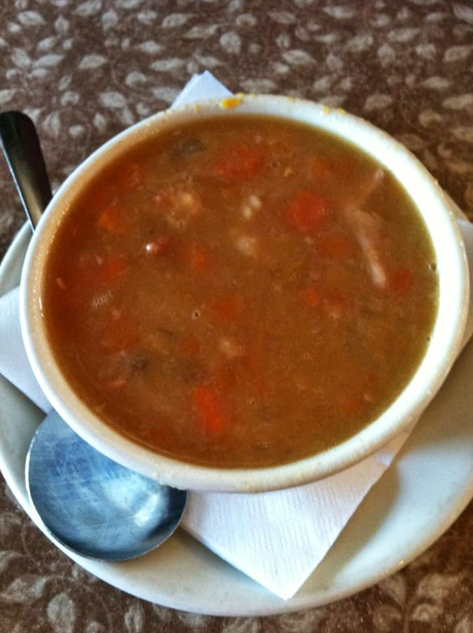 Soup's on! This hearty bowl looks like it could warm you from the inside out. Comfort in a cup, Midwest-style.