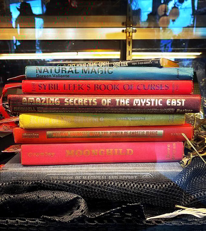 Forget self-help books, these tomes promise real magic. "Sybil Leek's Book of Curses" might come in handy for your next HOA meeting.