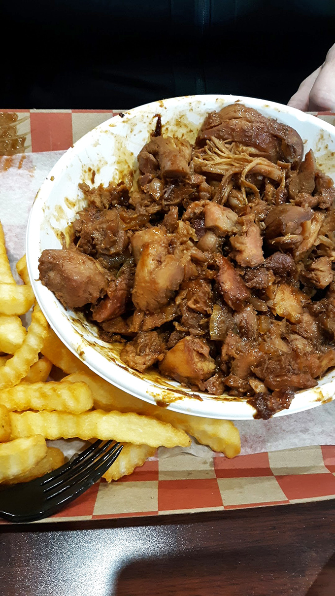 Bourbon chicken with rice: A dish so good, it might make you consider moving to Chillicothe. Real estate agents, take note!