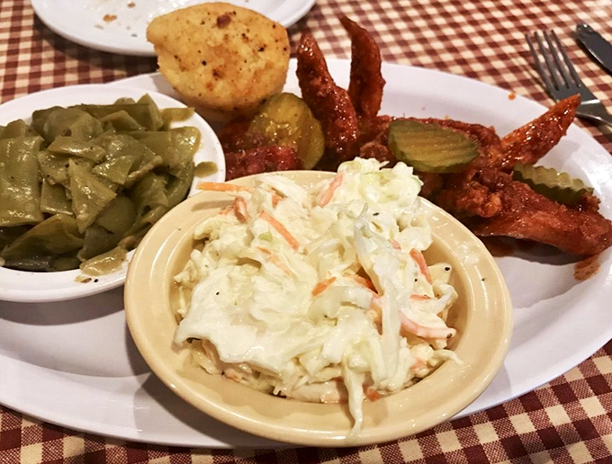 Creamy, tangy, and cool as the flip side of the pillow. Jackie's coleslaw is the sidekick every meal deserves.
