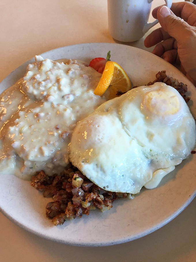 Corned beef hash that's anything but hasty. Paired with those biscuits, it's a breakfast that demands to be savored.