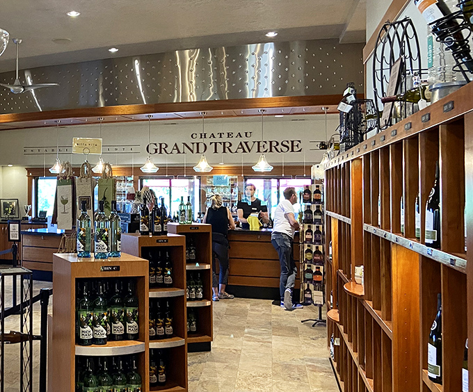 Welcome to wine nirvana: Where friendly faces and endless bottles converge. It's like Cheers, but with better drink options.