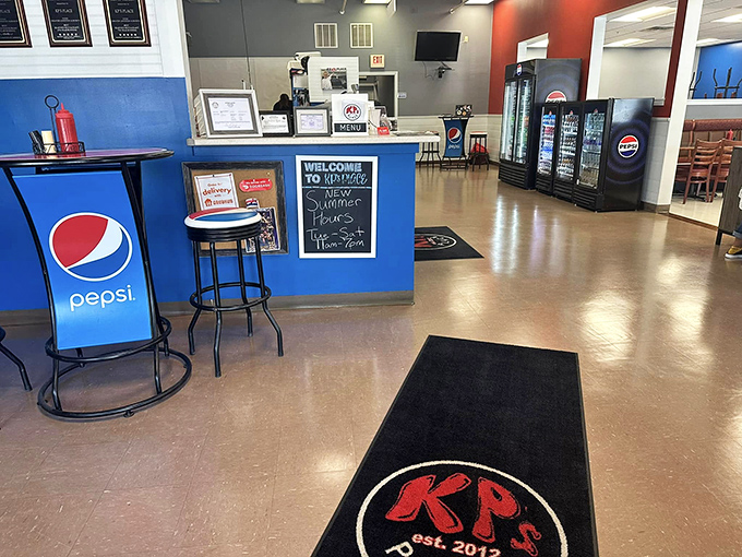 Where the magic happens! KP's counter is like a stage, and every order is a delicious performance waiting in the wings.