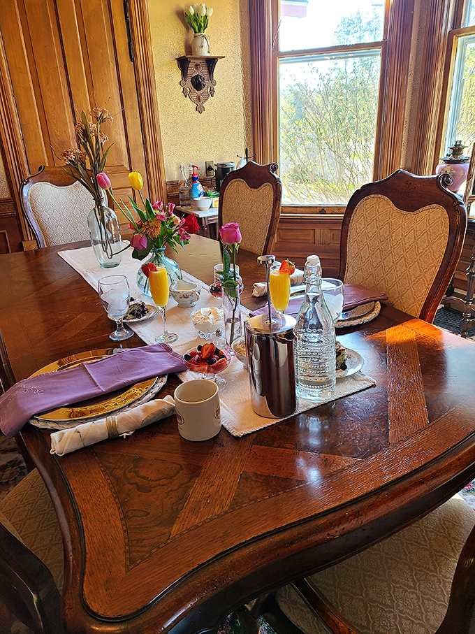 Breakfast fit for a queen (Victoria, that is). This spread puts your hurried morning bagel to shame. Time to trade that travel mug for a proper teacup!