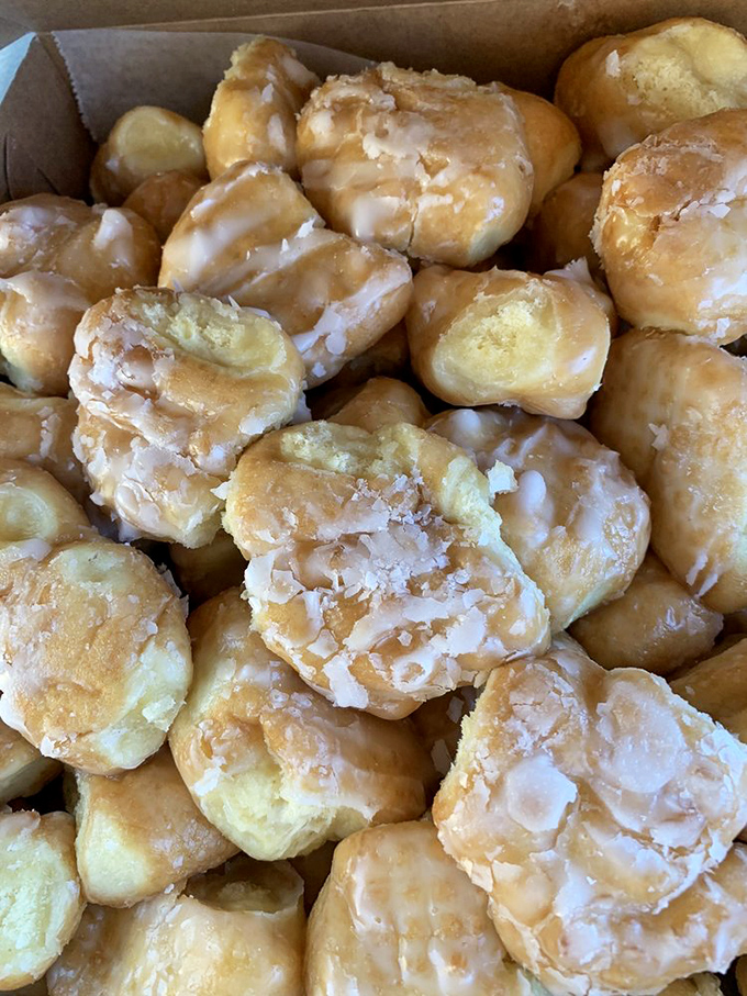 Bite-sized bliss! These donut holes are like the M&Ms of the pastry world &ndash; impossible to eat just one.